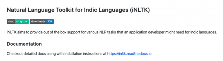 NLP Libraries For Indian Languages, NLP For Indian Languages