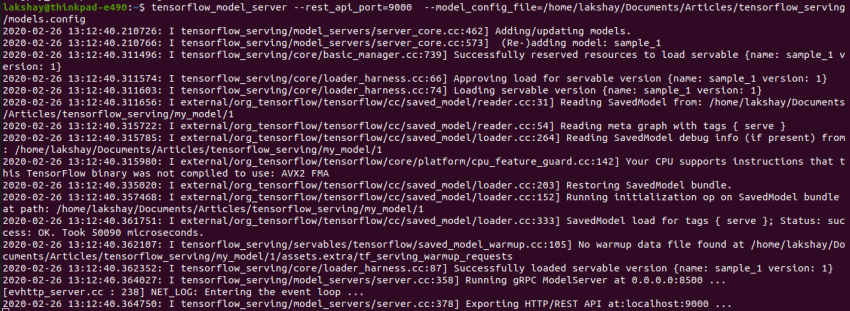 TensorFlow Serving | Deploying Deep Learning Models
