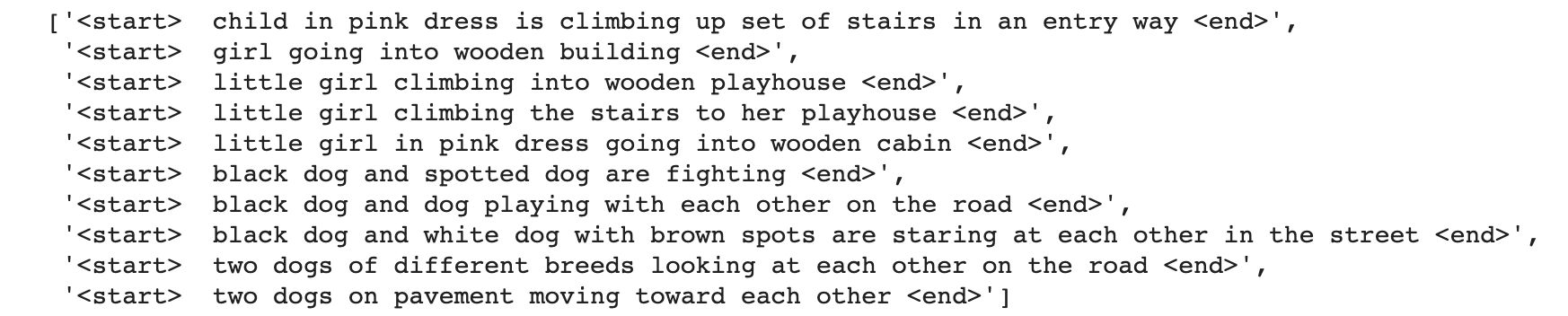 Attention Mechanism For Image Caption Generation in Python