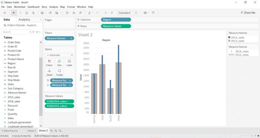 How To Create Bar in Bar Chart, Rounded Bar Chart in Tableau