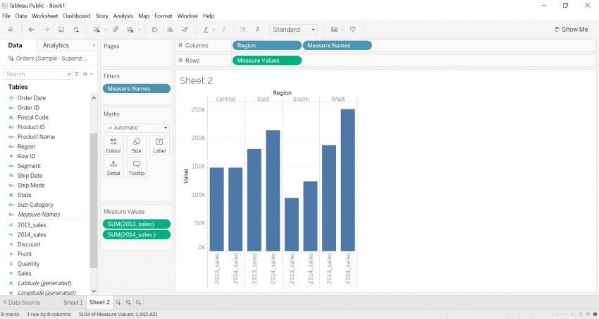 How To Create Bar in Bar Chart, Rounded Bar Chart in Tableau