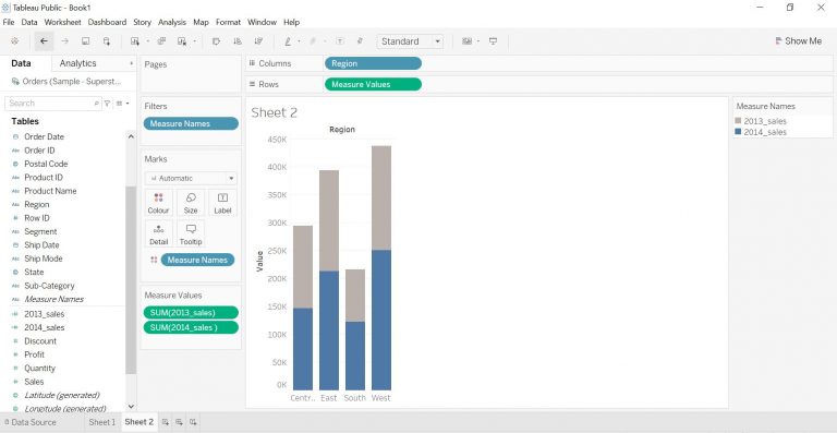 How To Create Bar in Bar Chart, Rounded Bar Chart in Tableau