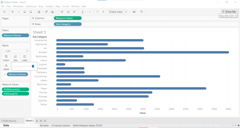 How To Create Bar in Bar Chart, Rounded Bar Chart in Tableau