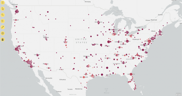 Power Bi Maps Map Based Visualization In Power Bi With Bing And Arcgis