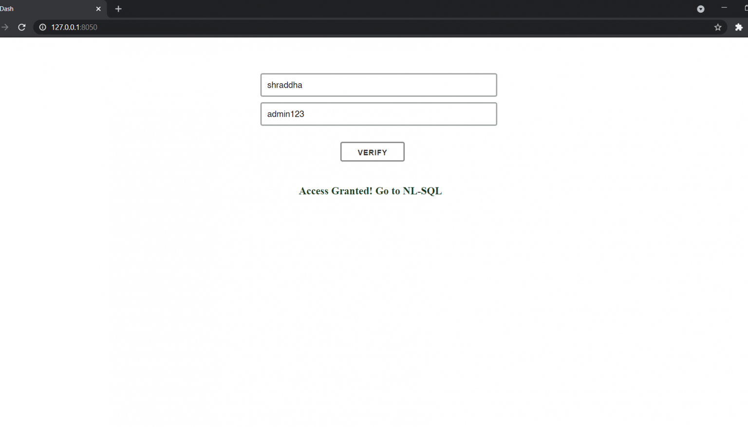 Dash Library | How to create login Page with Dash Library