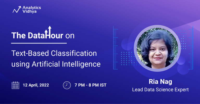 The DataHour: Text-Based Classification Using Artificial Intelligence