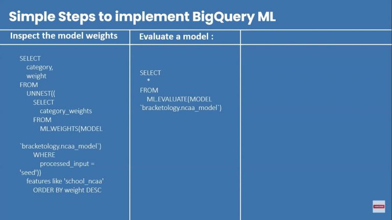 Introduction to BigQuery ML - Analytics Vidhya
