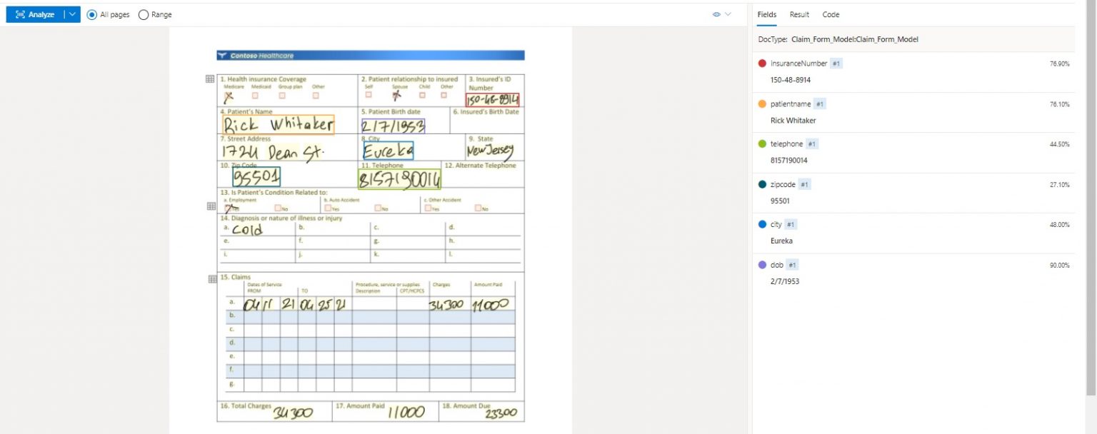 Intelligent Document Processing With Azure Forms Recognizer