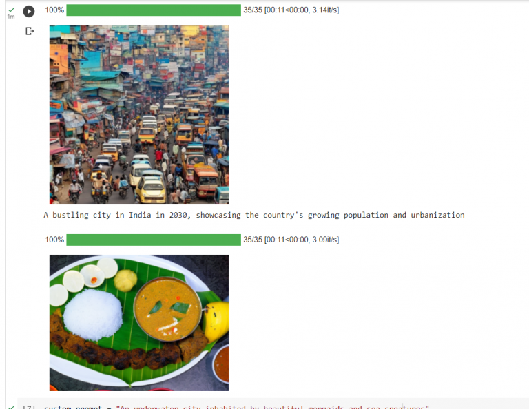 Generative AI in Deep Learning: Visual Storytelling from Text