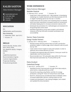 Data Scientist Resume Guide - Analytics Vidhya