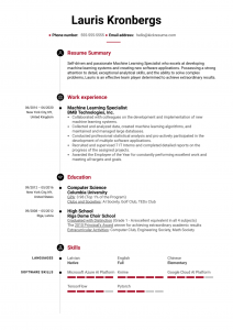 How to Make a Winning Machine Learning Resume?