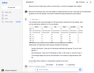 Guide to Academic Data Analysis With Julius AI
