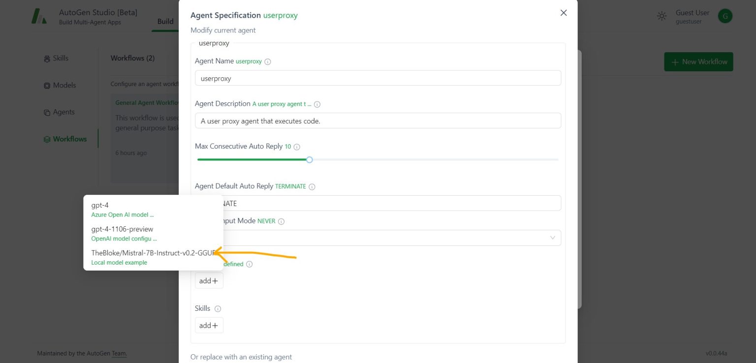 Using AutoGen Studio Locally with LM Studio or Web UI