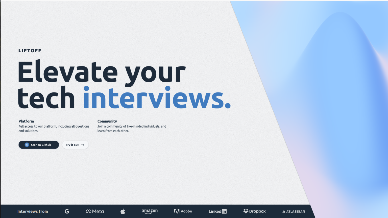 Prepare for any Interview using Liftoff AI Mock Interview Platform