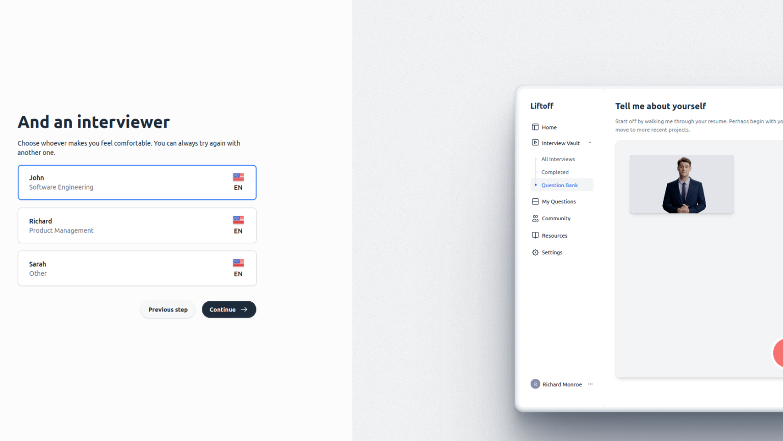 Prepare for any Interview using Liftoff AI Mock Interview Platform