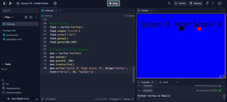 Create A Snake Game In Python Using Turtle [full Code Available]