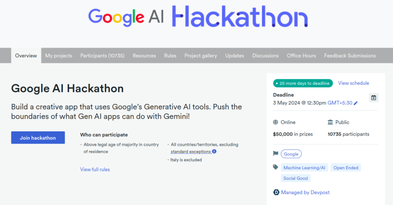 10+ Top AI Hackathons to Participate and Earn in 2024