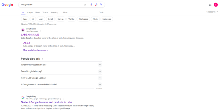 Google Labs: Sign Up for the Innovative Experimental Projects