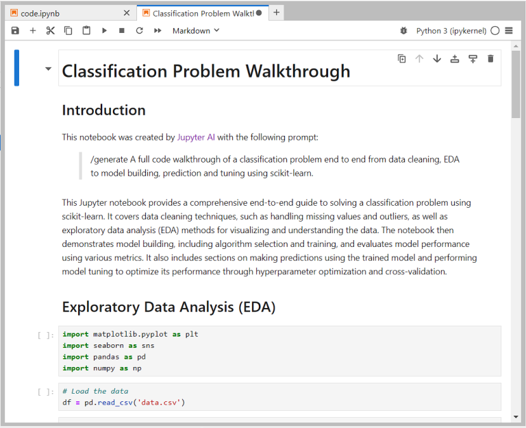All About AI-powered Jupyter notebooks with JupyterAI