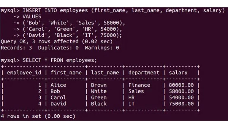 SQL Insert Statement