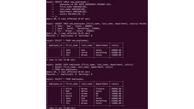 SQL Insert Statement