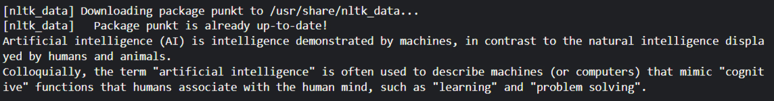 Automated Text Summarization with Sumy Library