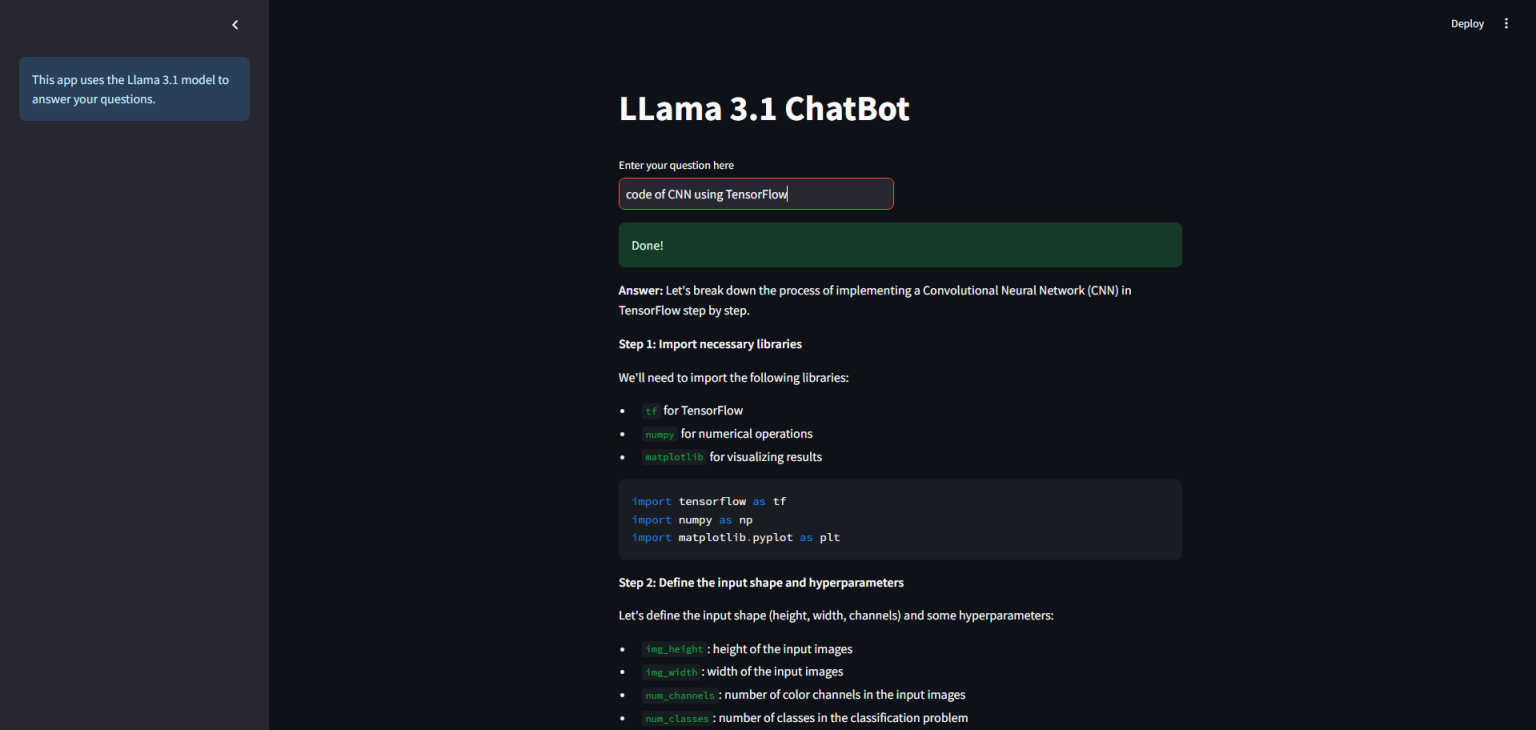 Building a Chatbot with Llama 3.1, Ollama and LangChain