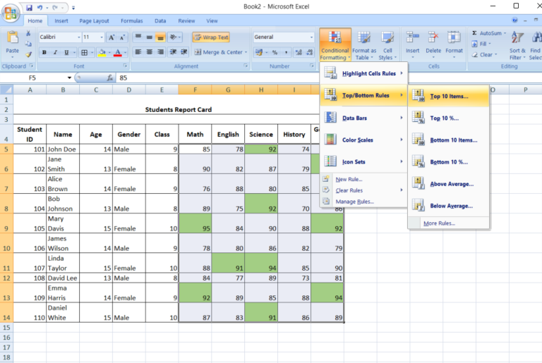 What is Conditional Formatting in Excel? - Analytics Vidhya