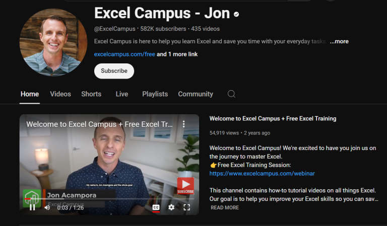 Top 10 YouTube Channels to Learn Excel - Analytics Vidhya