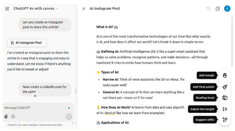 3 Ways to Use GPT 4o with Canvas Like a Pro